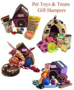 Cat and Dog Presents Toys Treat Hamper Gifts Filled Pet Hampers